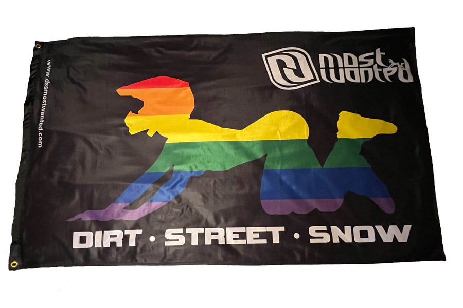 DSS Most Wanted- Rainbow Logo Flag | DSS Most Wanted